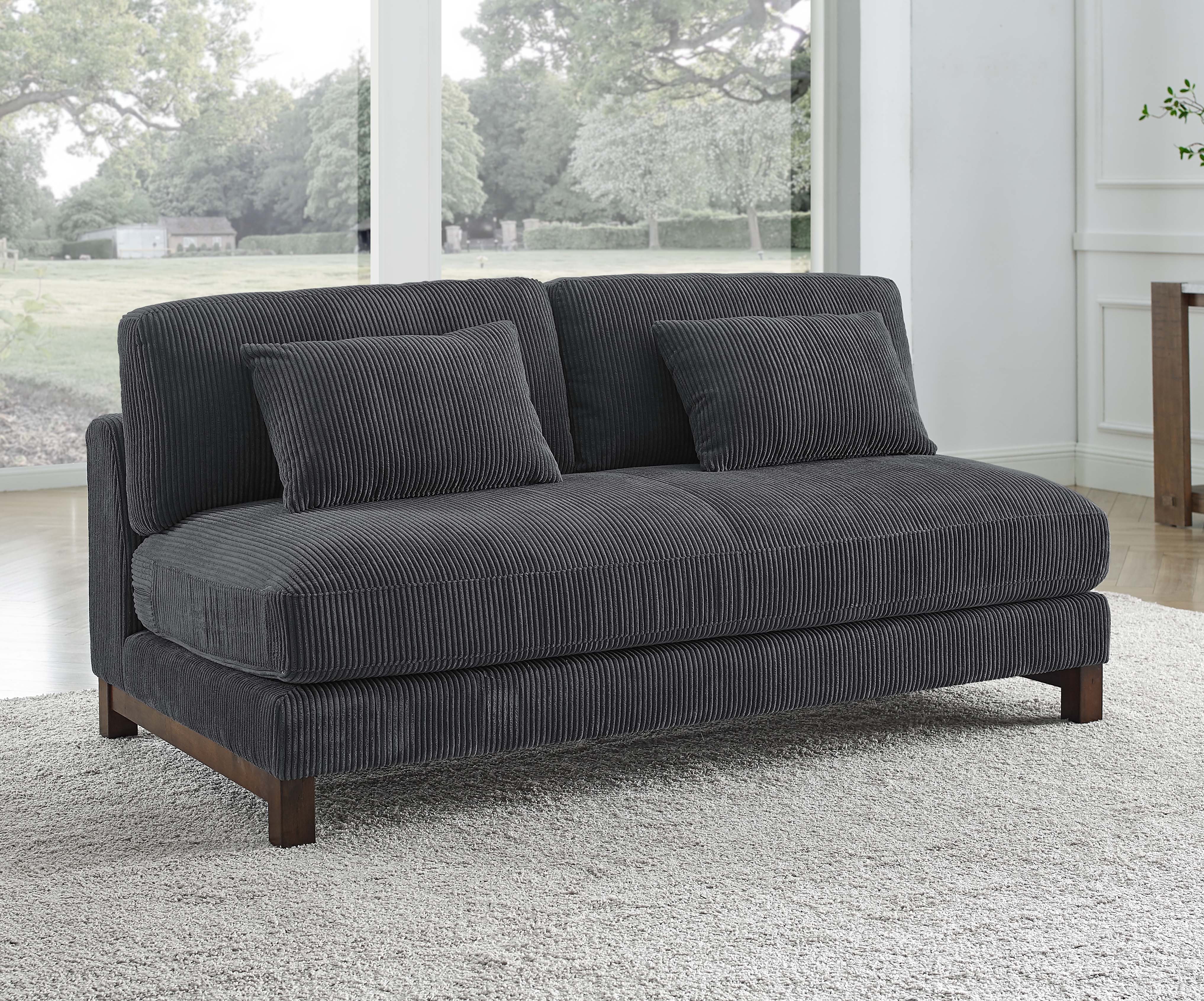Latitude Run® Jadean 69" Armless Loveseat & Reviews | Wayfair