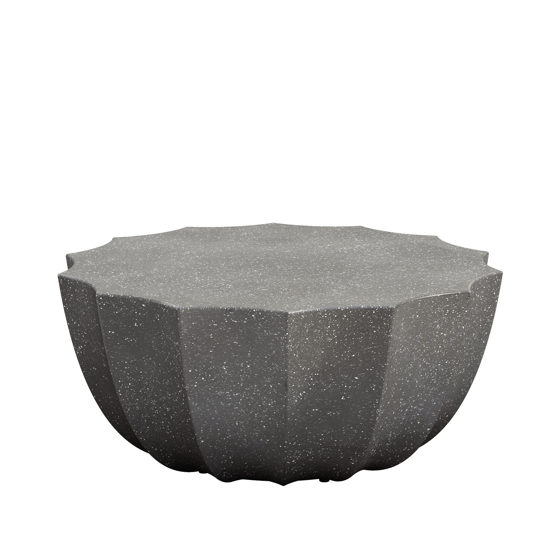 Latitude Run® 35.21" Garden Coffee Table - Cement, Weather-. Grey ...