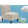 Serta Copenhagen Slipper Chair, Tufted Backrest, Sinuous Spring Seat ...