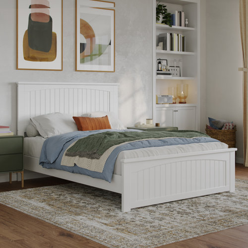 Full & Double White Platform Beds You'll Love | Wayfair
