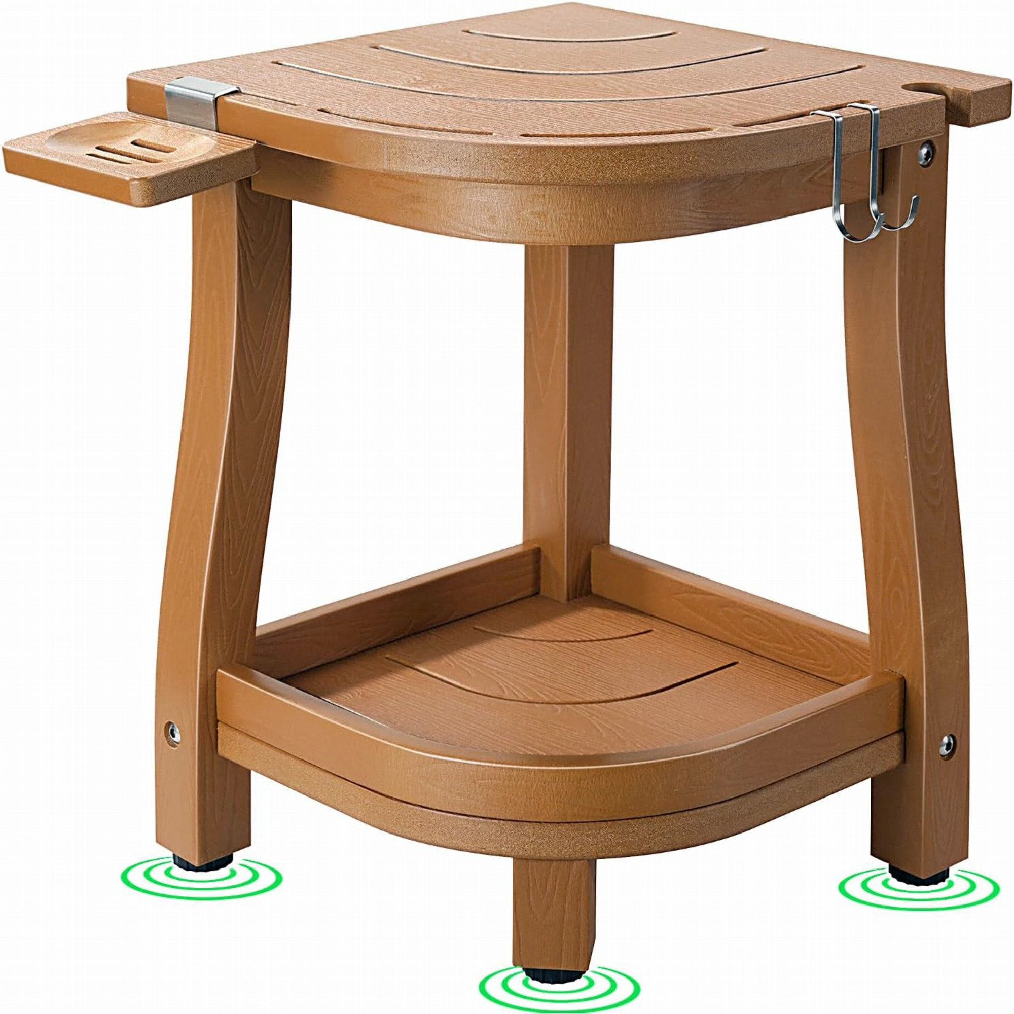 Lark Manor™ Corner Shower Stool For Shaving Legs, Shower Chair Seat ...