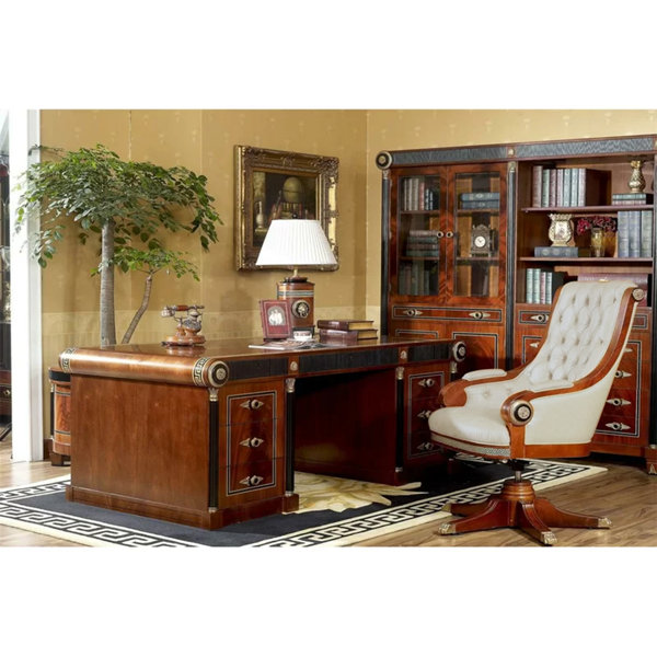 Charlton Home® Agbogla Leather Executive Chair | Wayfair