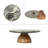 Ophelia & Co. Carbon Ceramic and Wooden Cake Stand & Reviews | Wayfair