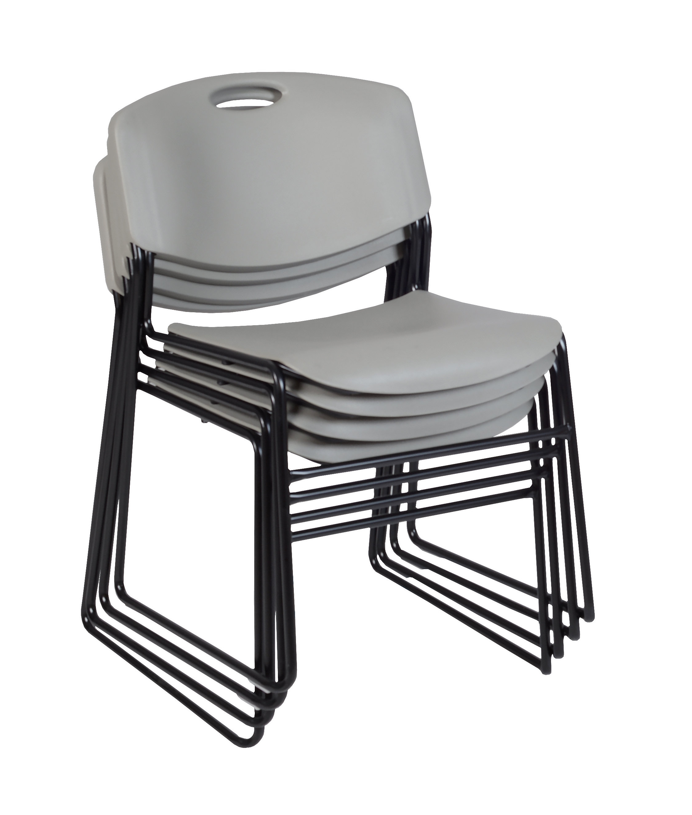 Regency Zeng Ultra Compact Metal Frame Armless Stackable Chair | Wayfair