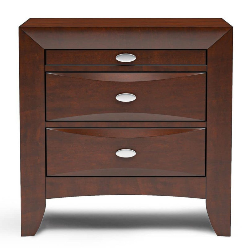Hokku Designs Simple Contemporary 1pc Nightstand Solid wood Bedside ...