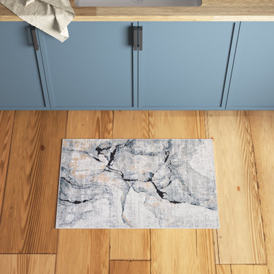 Trent Austin Design® Overbey Striped Ivory/Yellow/Gray Area Rug ...