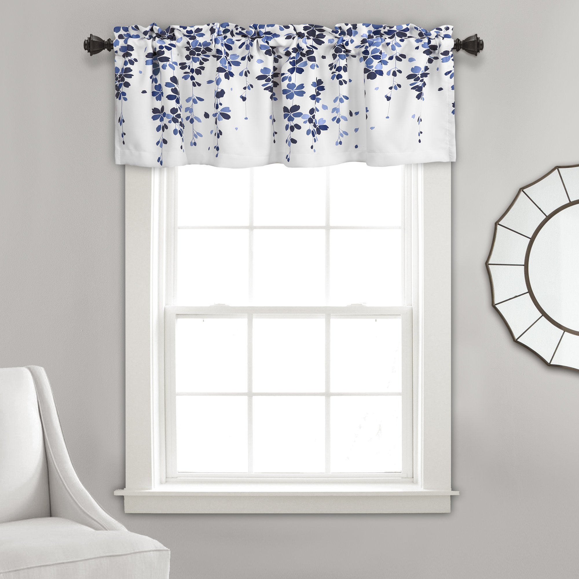 Lush Decor Weeping Flower 52" Window Valance & Reviews | Wayfair