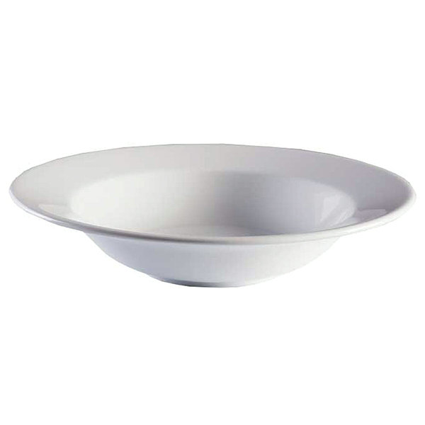 G.E.T. High-Strength Porcelain Rimmed Bowl, 18 Ounce, White (Set of 12 ...