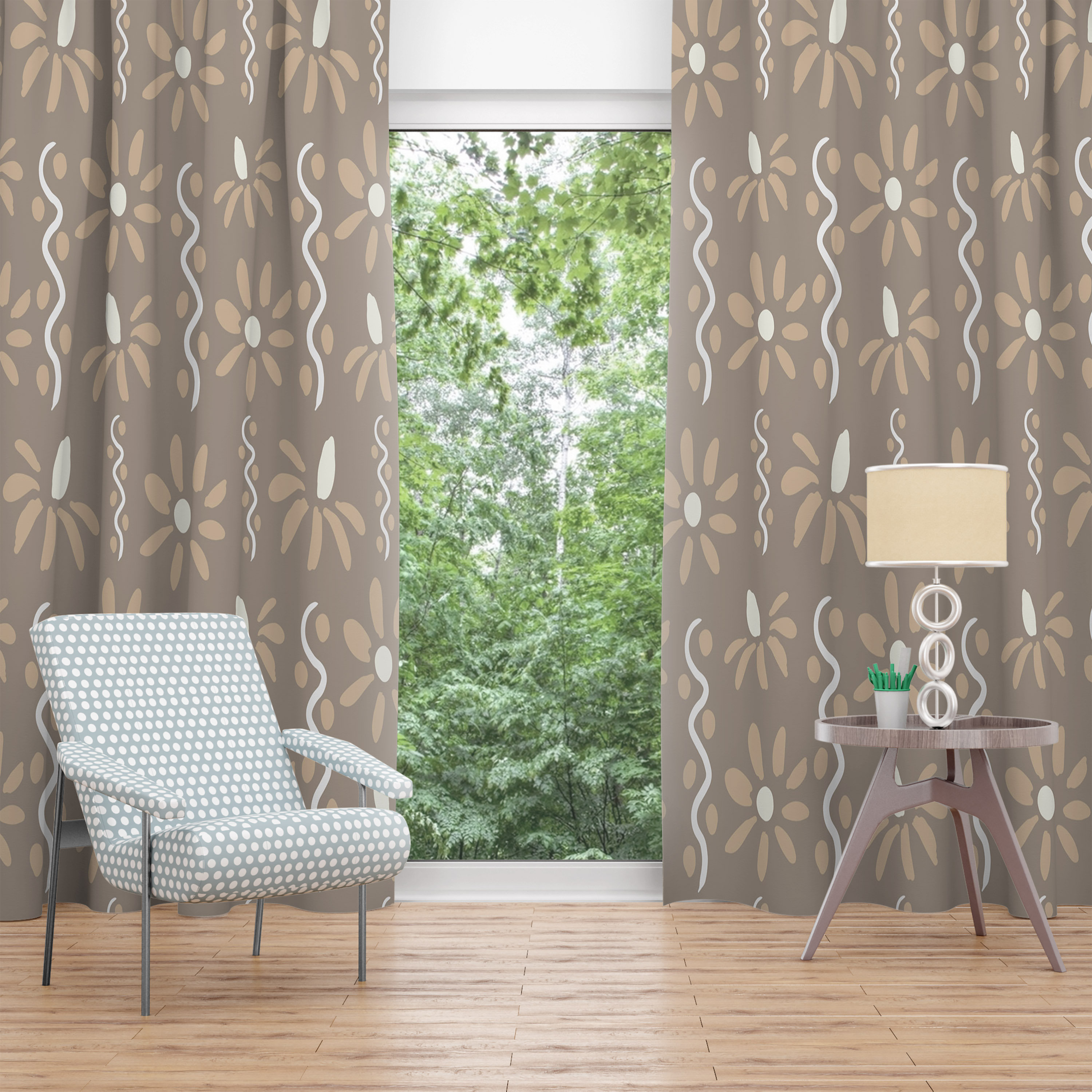 East Urban Home Sheela Polyester Room Darkening Curtain Pair | Wayfair