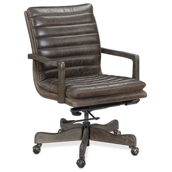Genuine Leather Office Chairs You'll Love | Wayfair