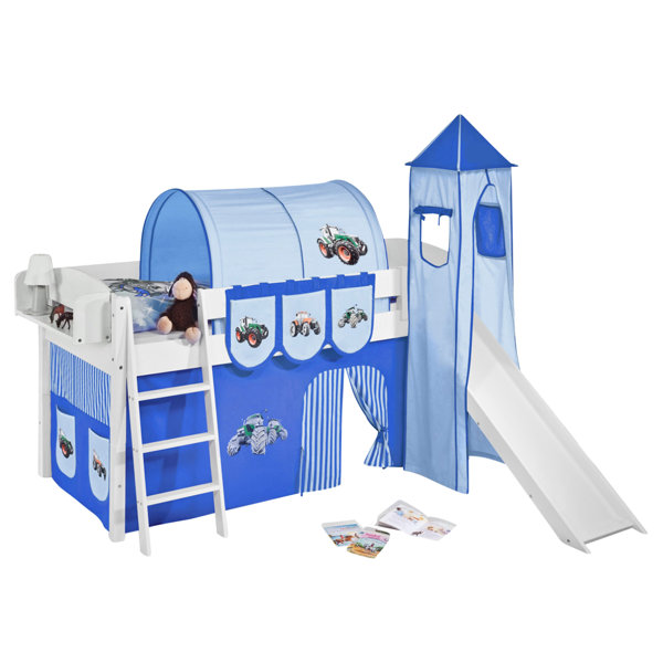 Lilokids Trecker European Single Mid Sleeper Bed with Textile Set ...