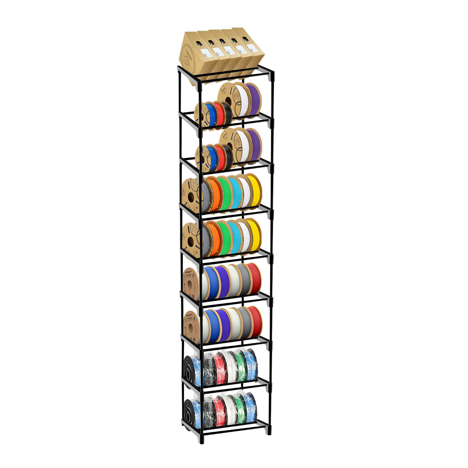 17 Stories 9-tier Modular 3d Printer Filament Storage Rack | Wayfair
