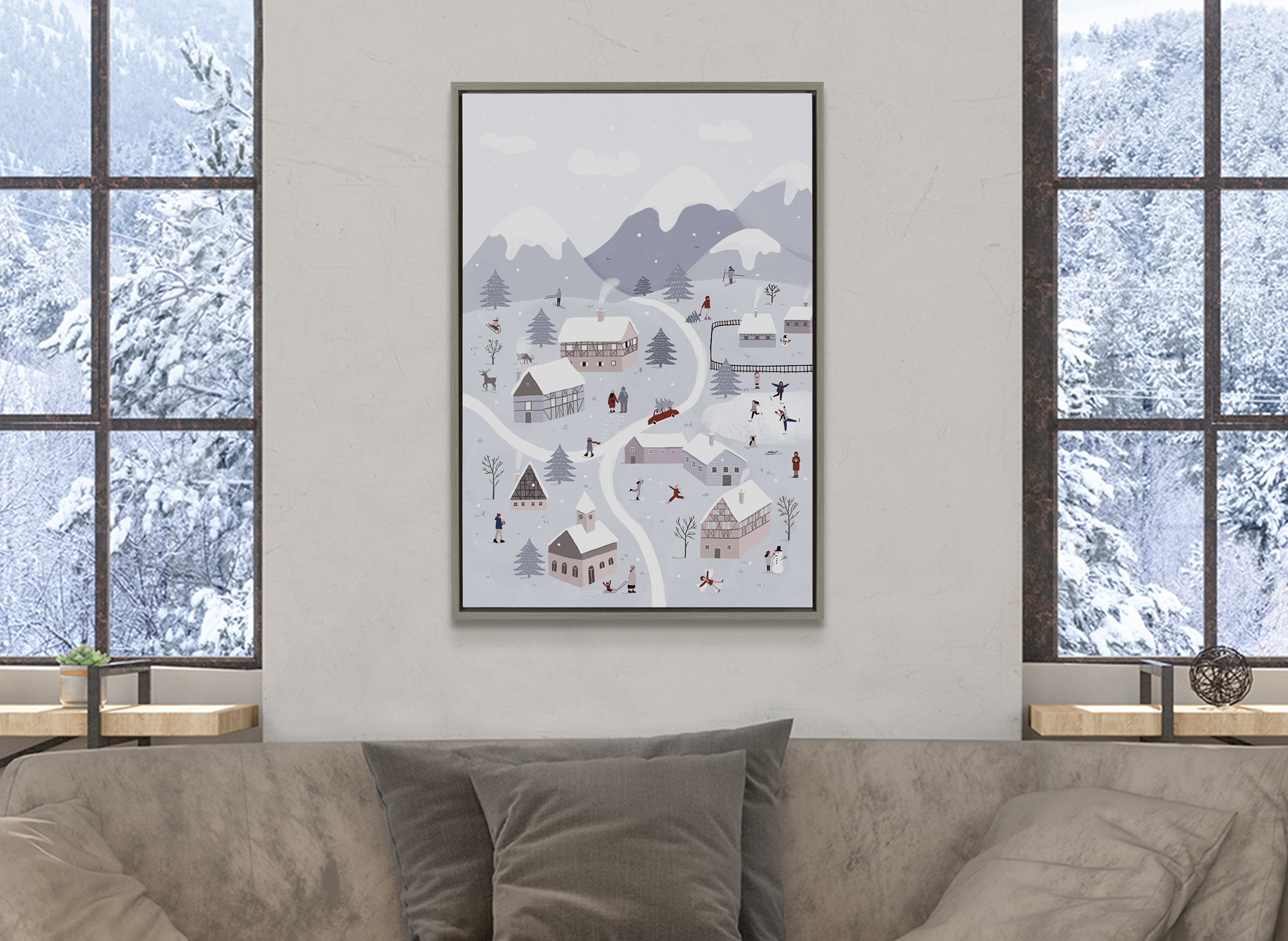 Beachcrest Home Shalyce Winter Wonderland by Maja Tomljanovic - Floater ...