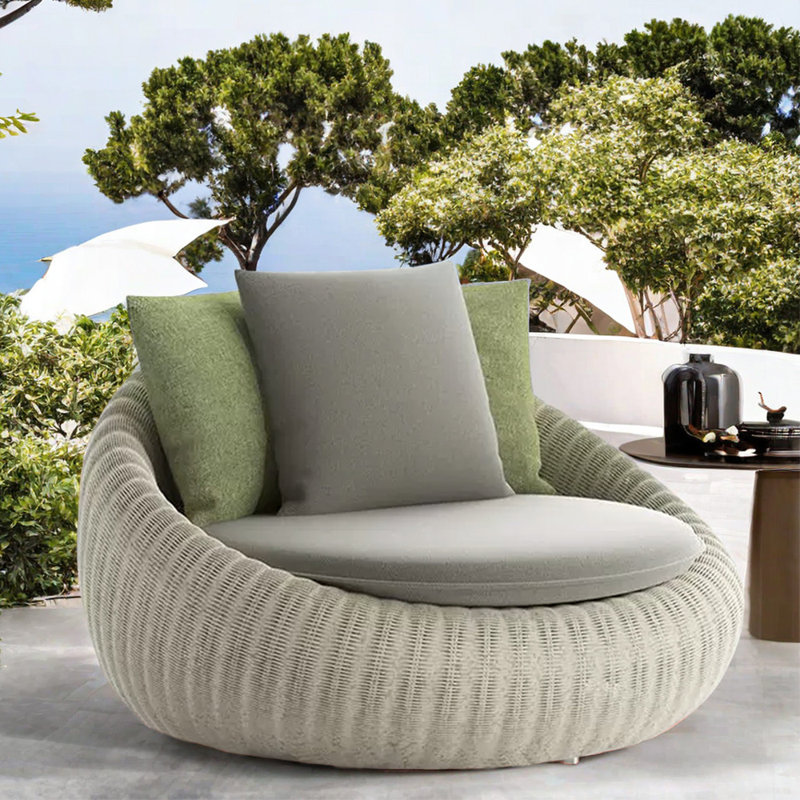Elegant Home Furnishings.s PE Rattan Courtyard Patio Lounge Chair ...