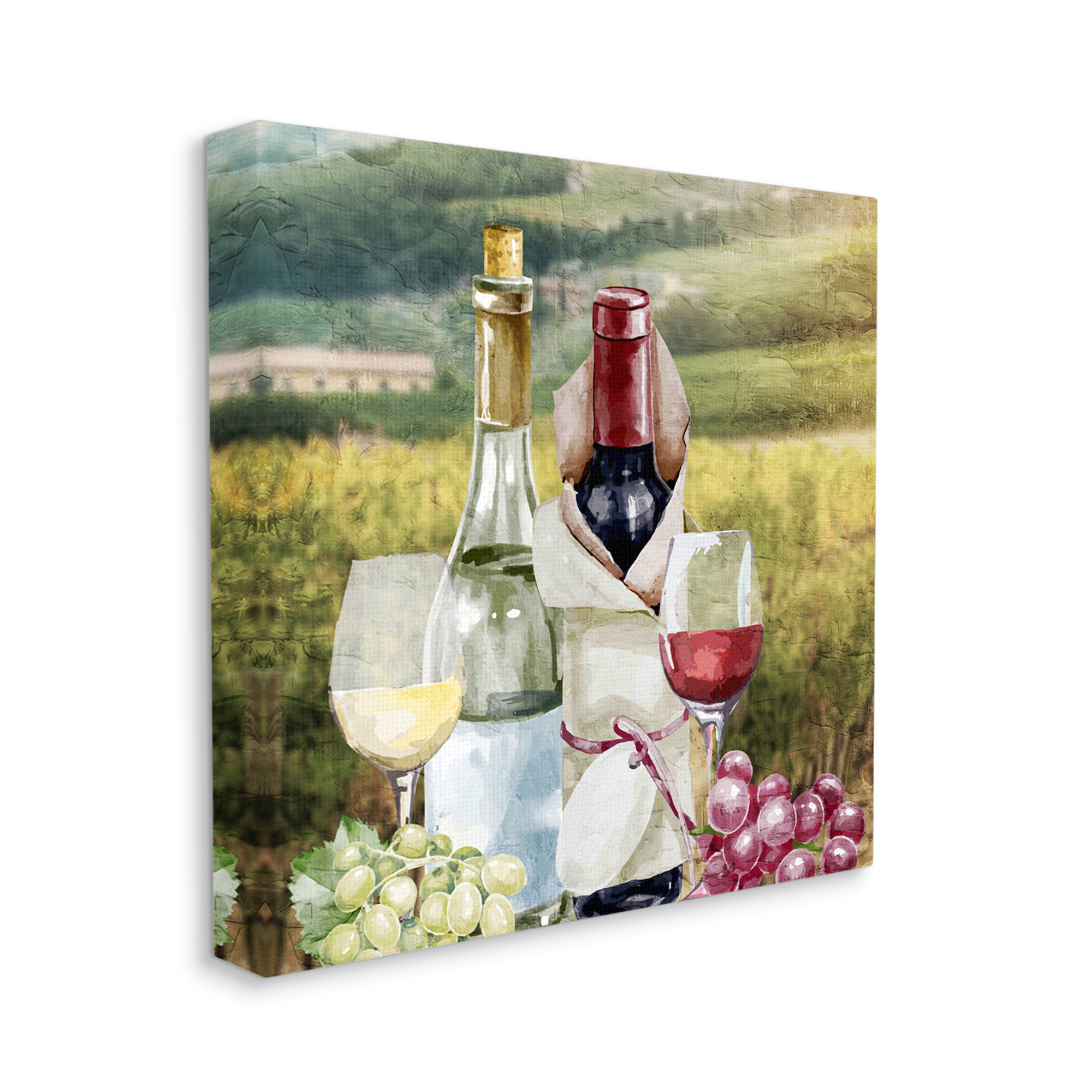 Fleur De Lis Living Wine Tasting Landscape On Canvas by Kim Allen ...