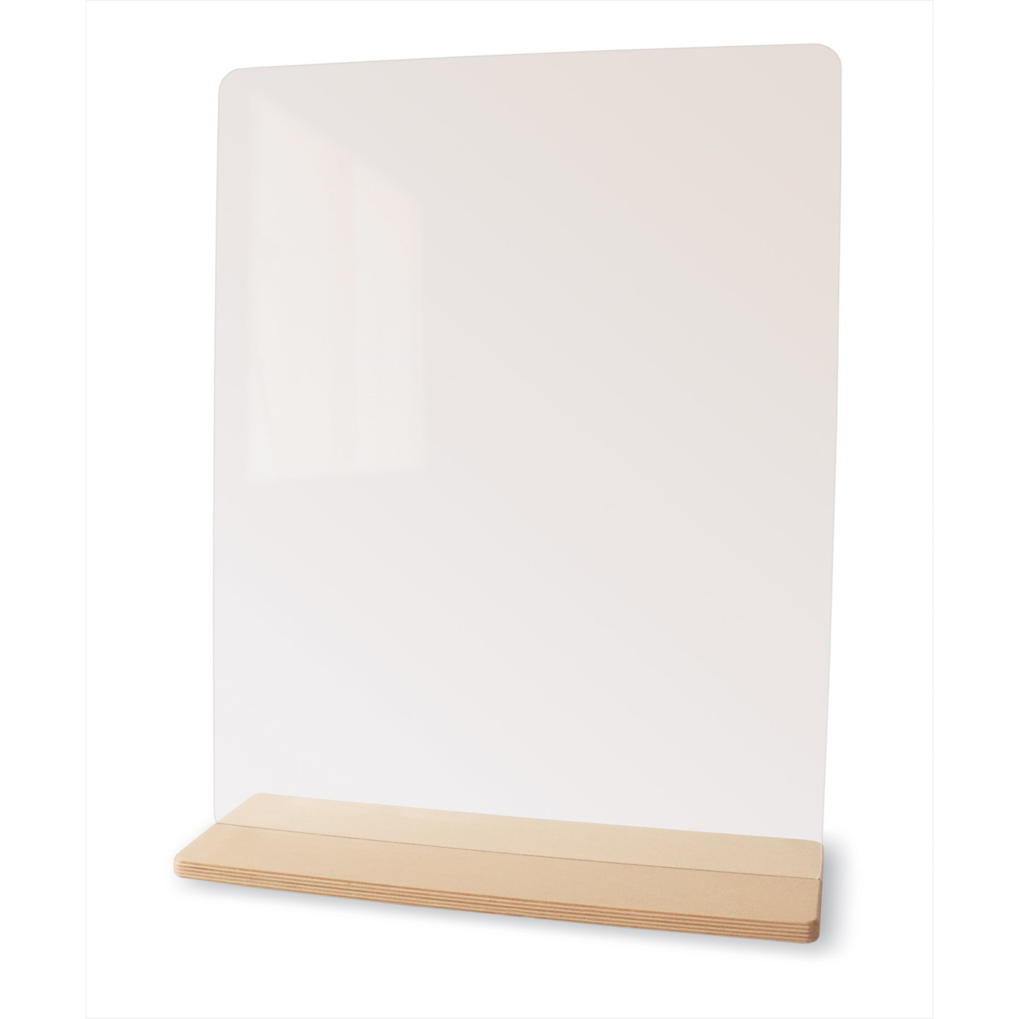 Whitney Brothers® Tabletop Acrylic 1 Panel Desk Privacy Panel | Wayfair