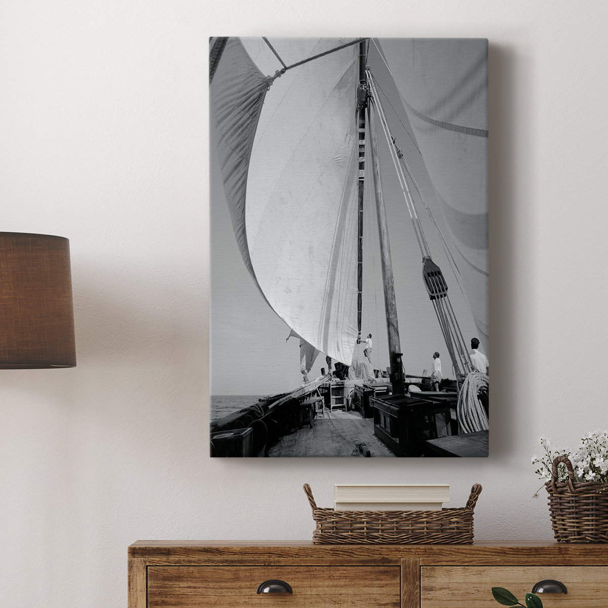 Bay Isle Home™ Billowing Sail -Gallery Wrapped Cavas | Wayfair