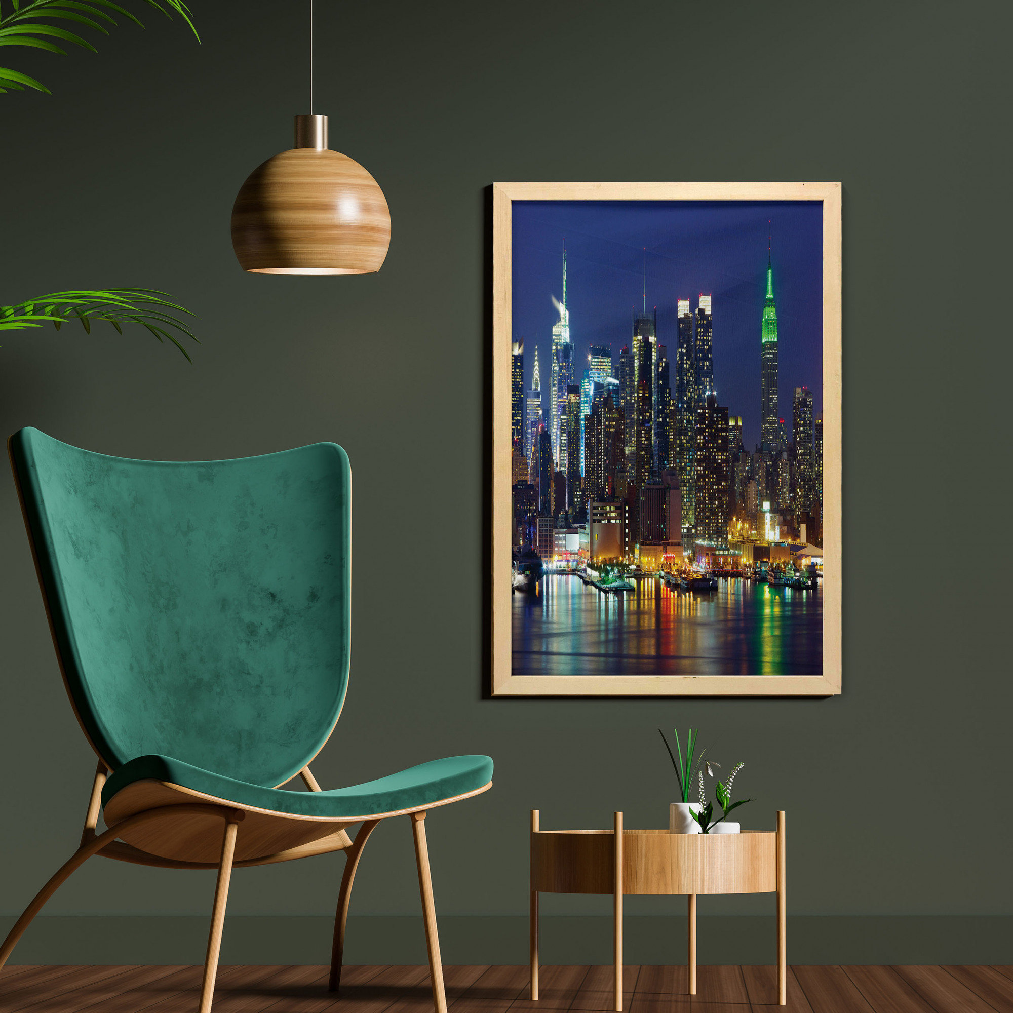 East Urban Home NYC Midtown Skyline in Evening Skyscrapers Metropolis ...