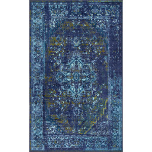 Bungalow Rose Oriental Blue Area Rug & Reviews | Wayfair