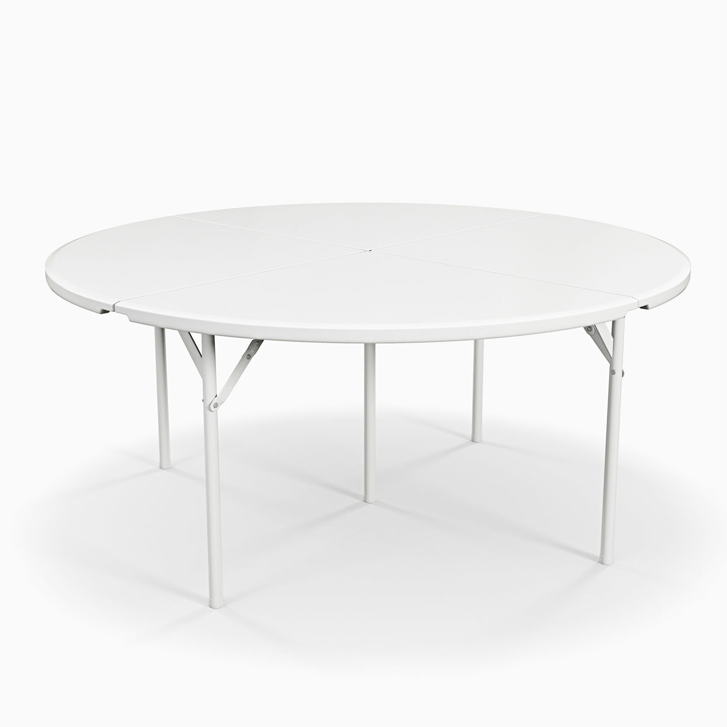Latitude Run® Round Folding Table With Carrying Handle, Foldable Round ...