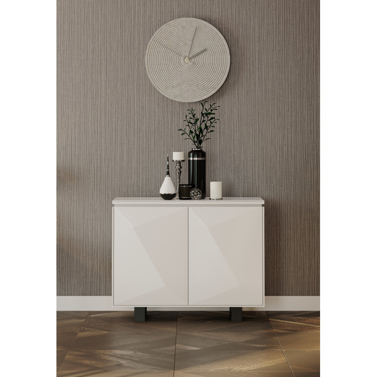 Metro Lane Honalee 100 Cm Wide Solid Wood Sideboard | Wayfair.co.uk