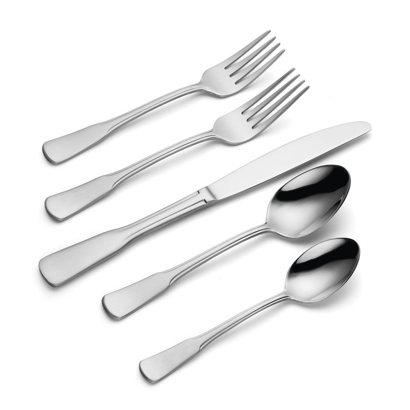 Oneida Colonial Boston 45 Piece Everyday Flatware Set, Service For 8 ...