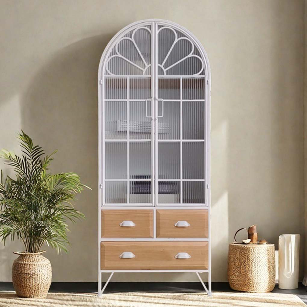 Joy Reading White Iron Standard Storage Cabinet Bookcase - Wayfair Canada