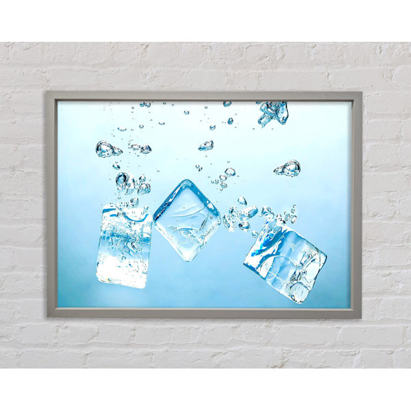 17 Stories Ice Cubes Bubbles - Single Picture Frame Art Prints on ...
