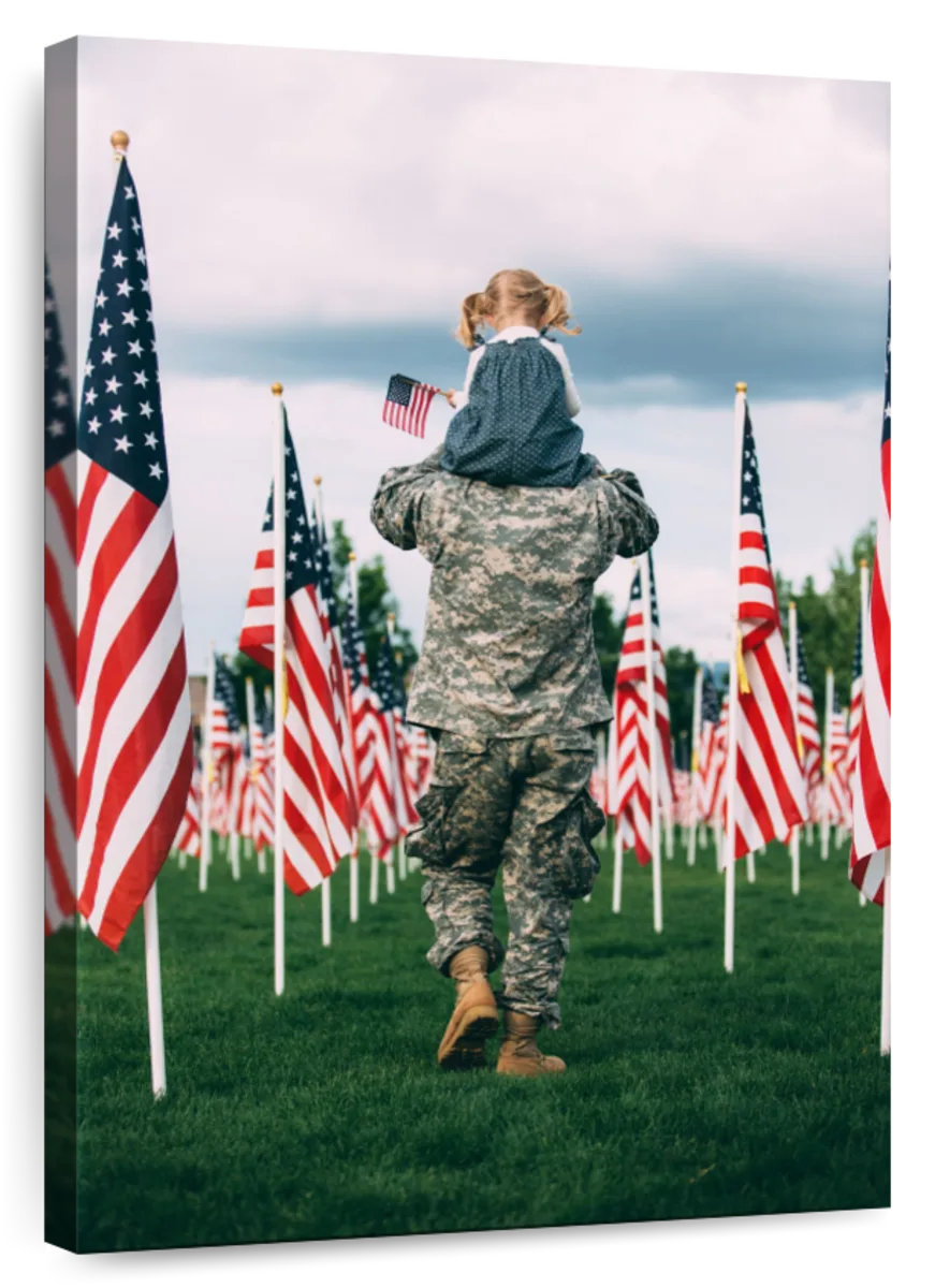 Union Rustic Lelar Patriotic Father And Child | Wayfair