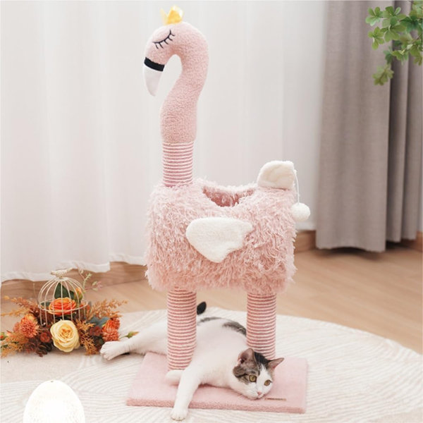 Dakota Fields Flamingo Cat Scratching Post | Wayfair
