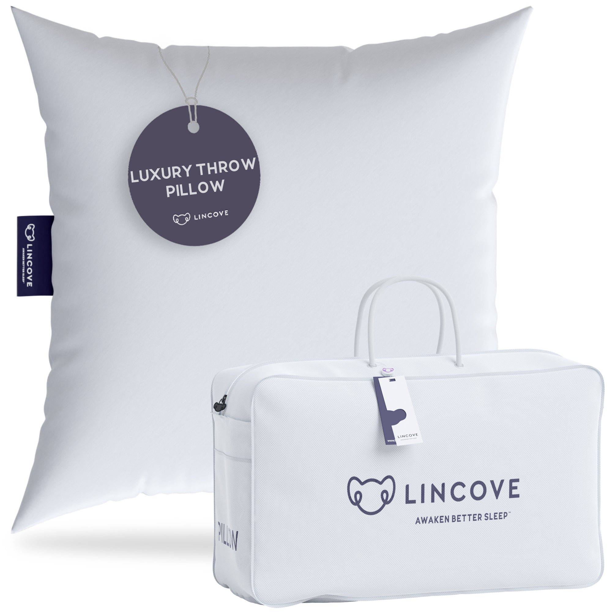 Lincove® Lincove Throw Pillow Insert - 100% Cotton - Decor Pillow, 1 ...