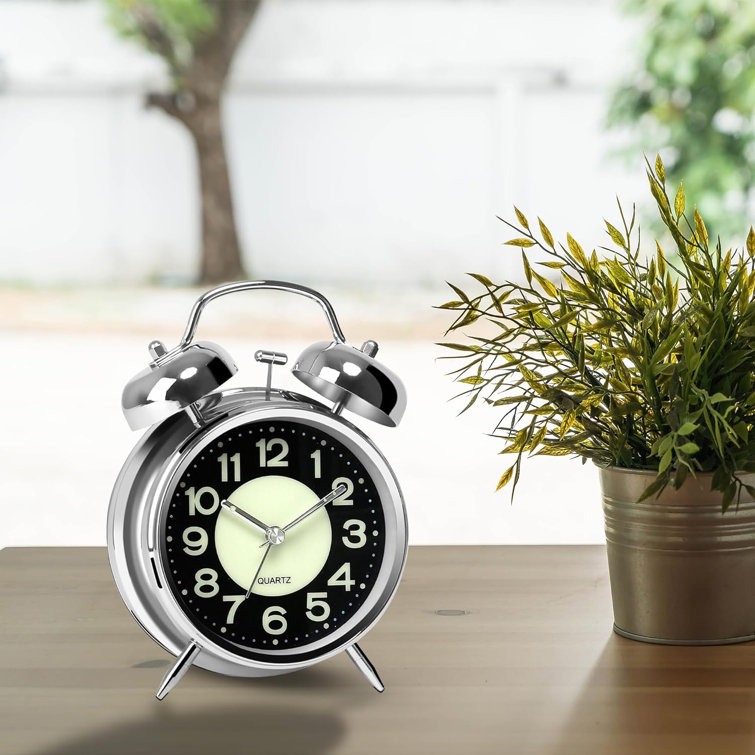 Marlow Home Co. Analog Quartz Alarm Tabletop Clock | Wayfair.co.uk