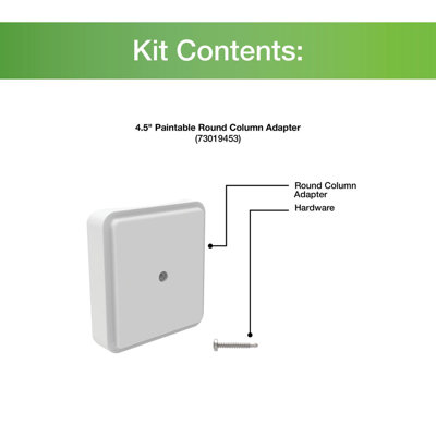 Barrette Outdoor Living Paintable Round Column Adapter | Wayfair