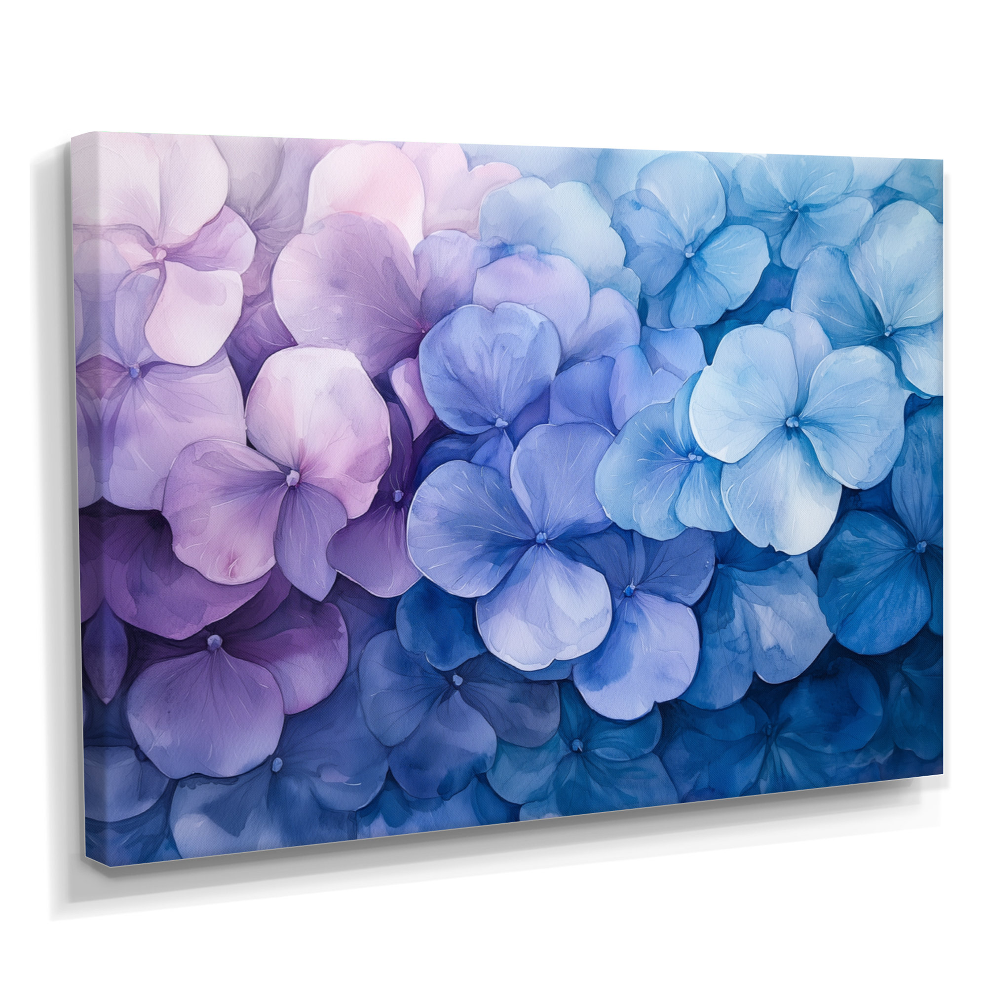 Lark Manor™ Jacoree Hydrangea In Watercolor Wash Of Purple Ink I ...