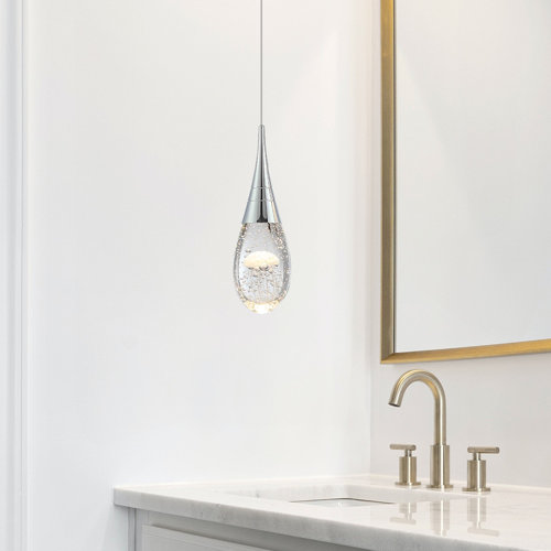 Chrome Pendant Lighting You'll Love | Wayfair