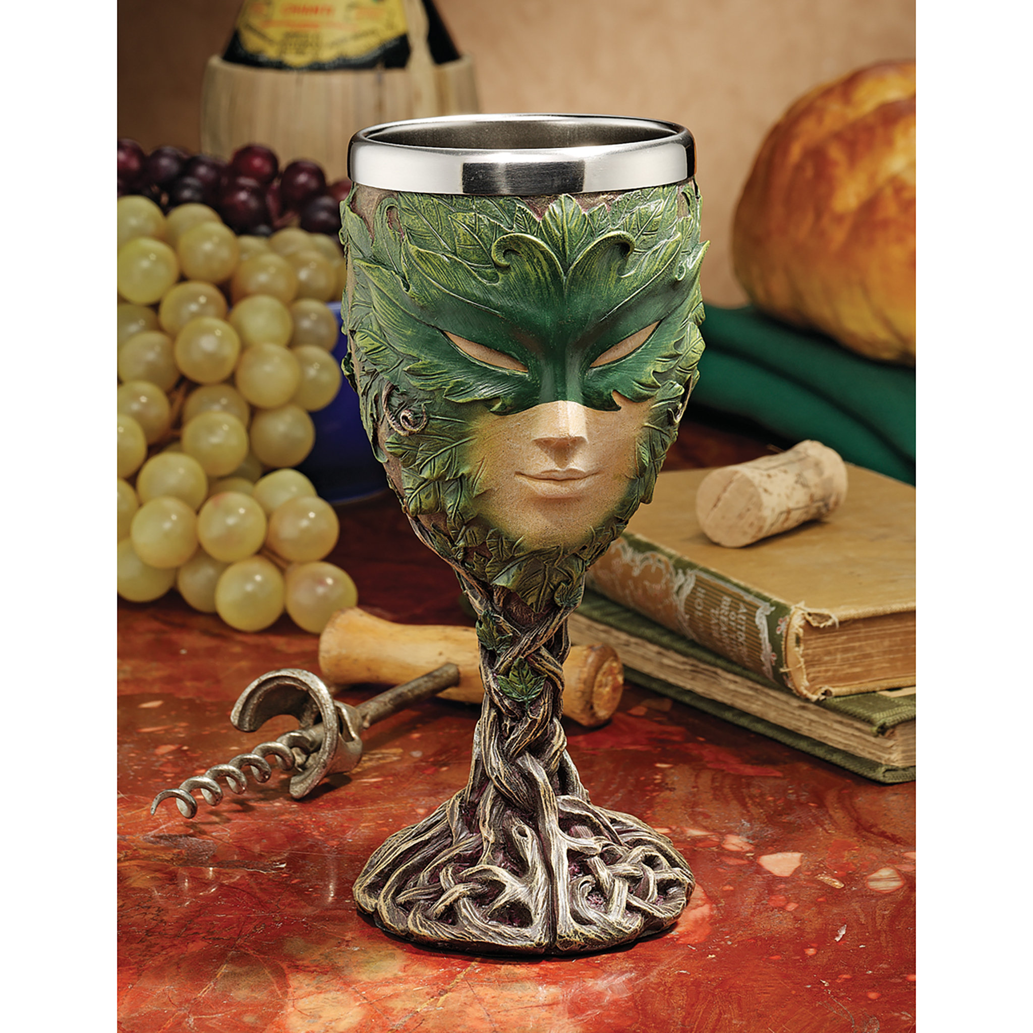 Design Toscano Greenman 8 oz. Stainless Steel Goblet | Wayfair