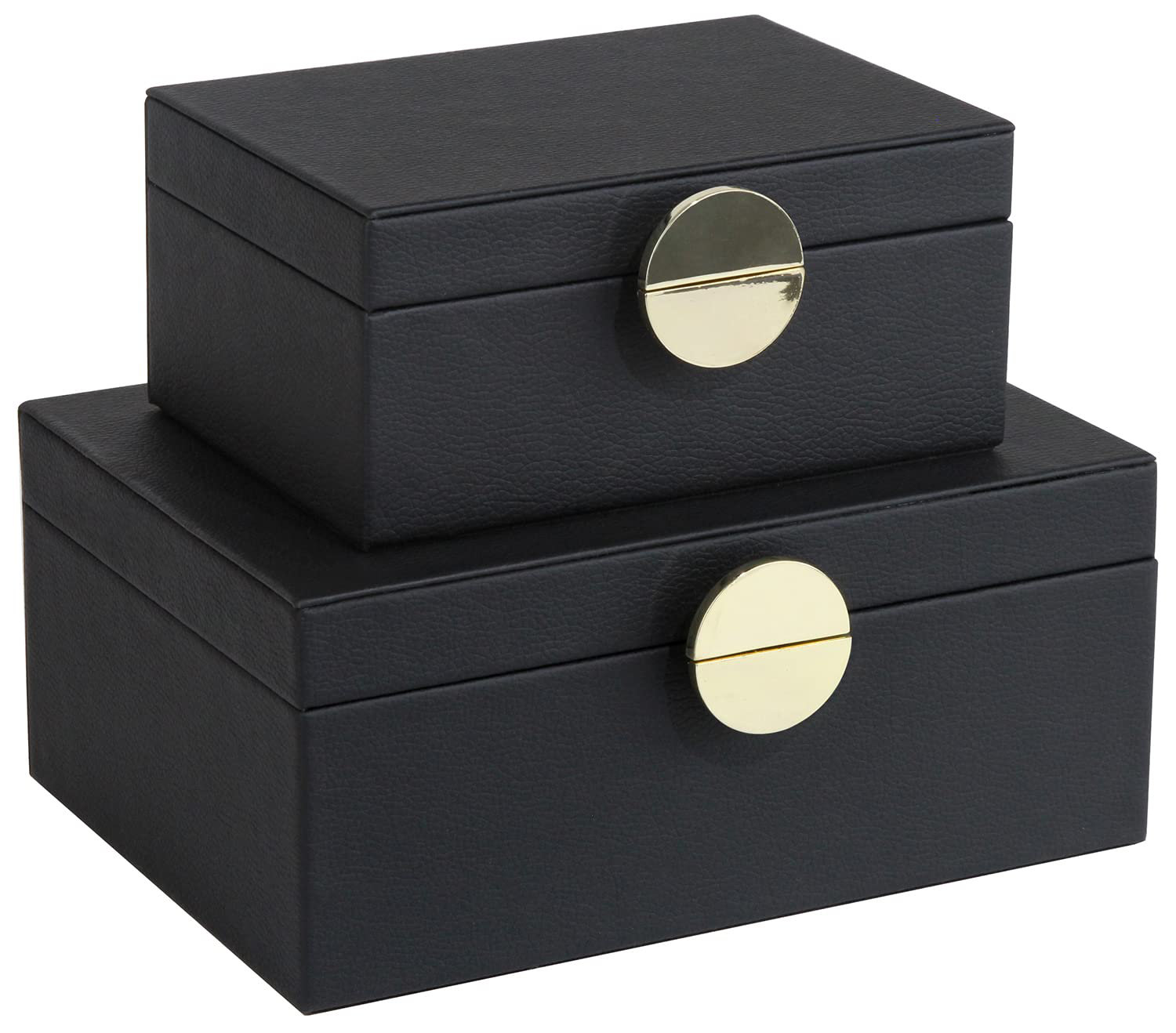 Everly Quinn Faux Leather Jewelry Boxes, Decorative Boxes Storage ...