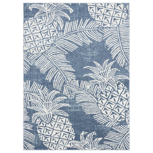 Navy Outdoor Rugs You'll Love | Wayfair