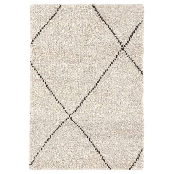 Dash and Albert Rugs Tapis noir en laine noué à la main Numa et ...