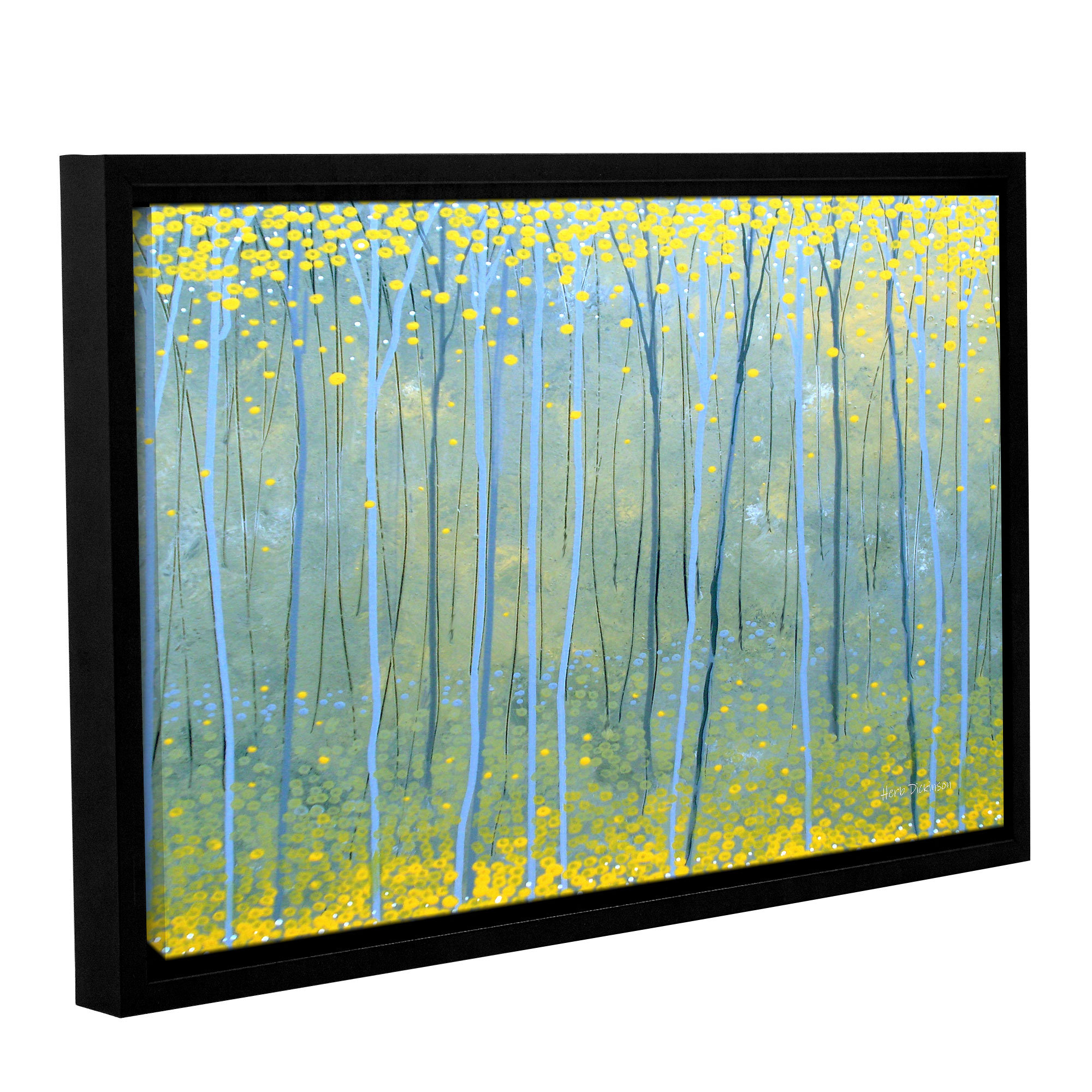 ArtWall Ginko Forest Gallery Wrapped Floater-Framed Canvas - Wayfair Canada