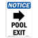 SignMission Pool Exit Sign | Wayfair