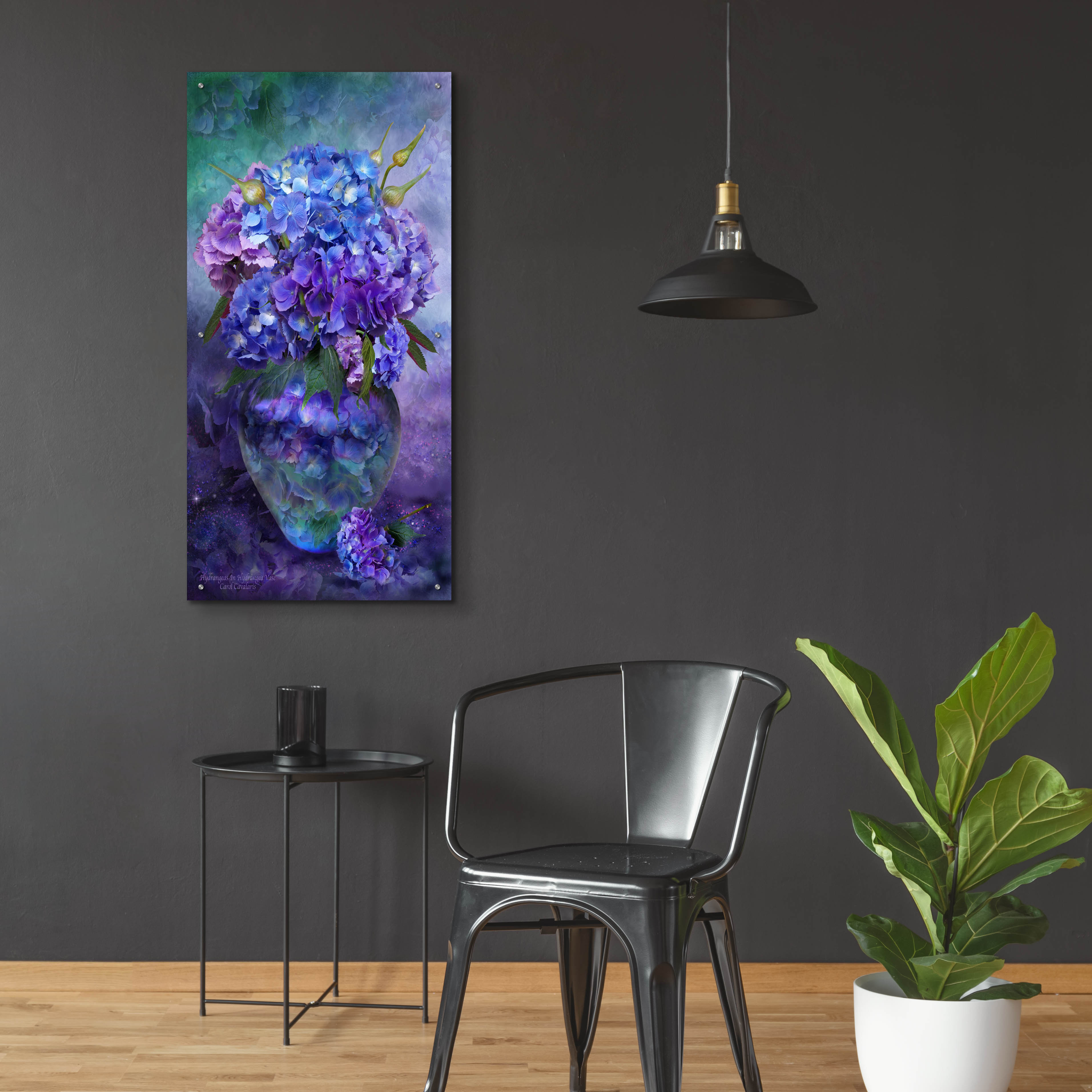 Lark Manor™ 'Hydrangea Bouquet' by Carol Cavalaris Acrylic Glass Wall ...