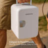 OVENTE Mini Fridge, 4L Capacity Fits 6 Can Beverages, Portable Personal ...