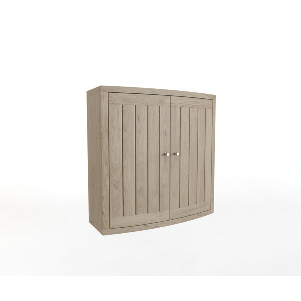 Aqua Teak Manada Mist-Shield Wall Mounted Storage Cabinet with Front ...