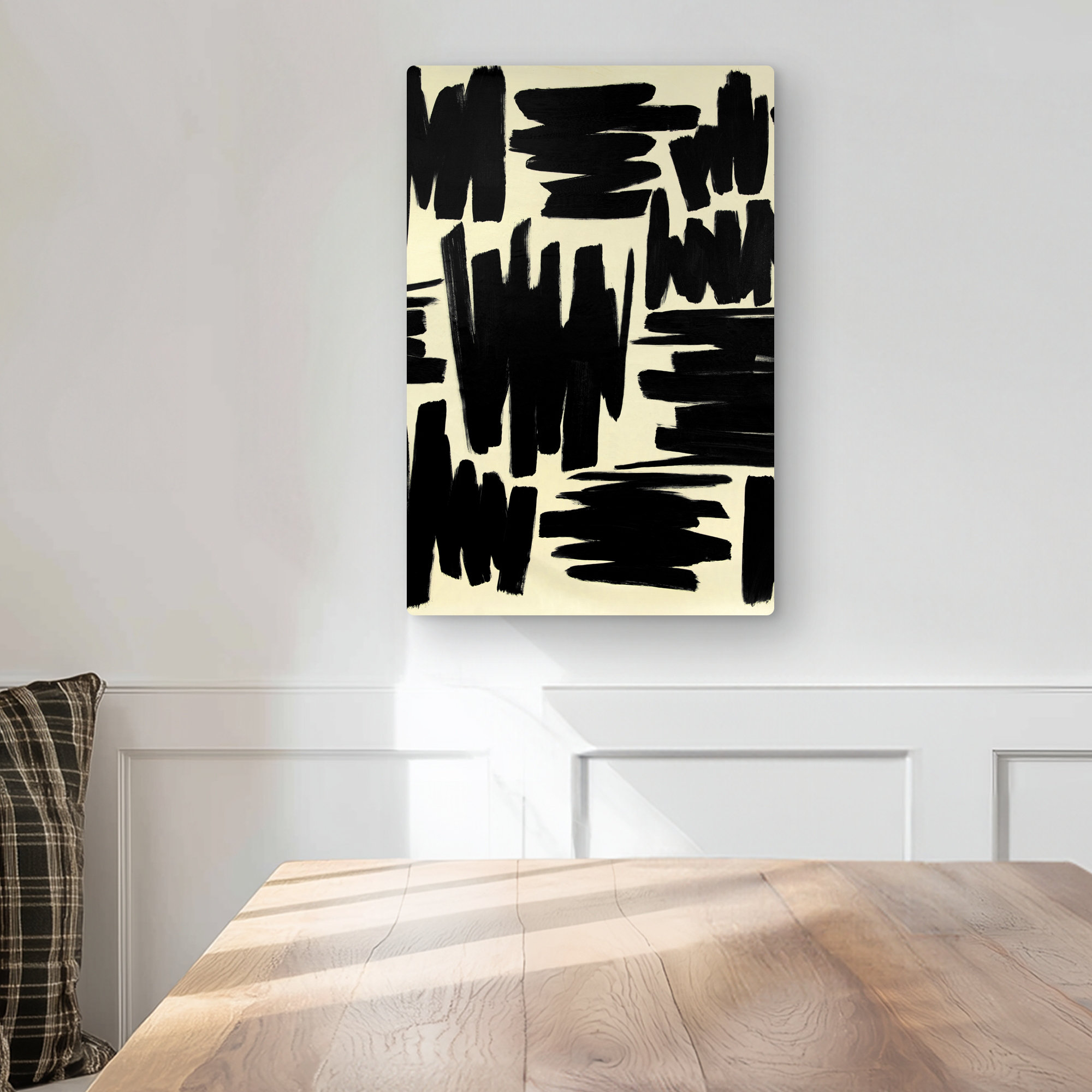 Lark Manor™ Deconstructed Stripes | Shapes Office Metal Print for Home ...