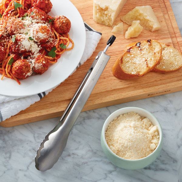 KitchenAid® Gourmet Stainless Steel Serving Tongs with Hang Hook and ...