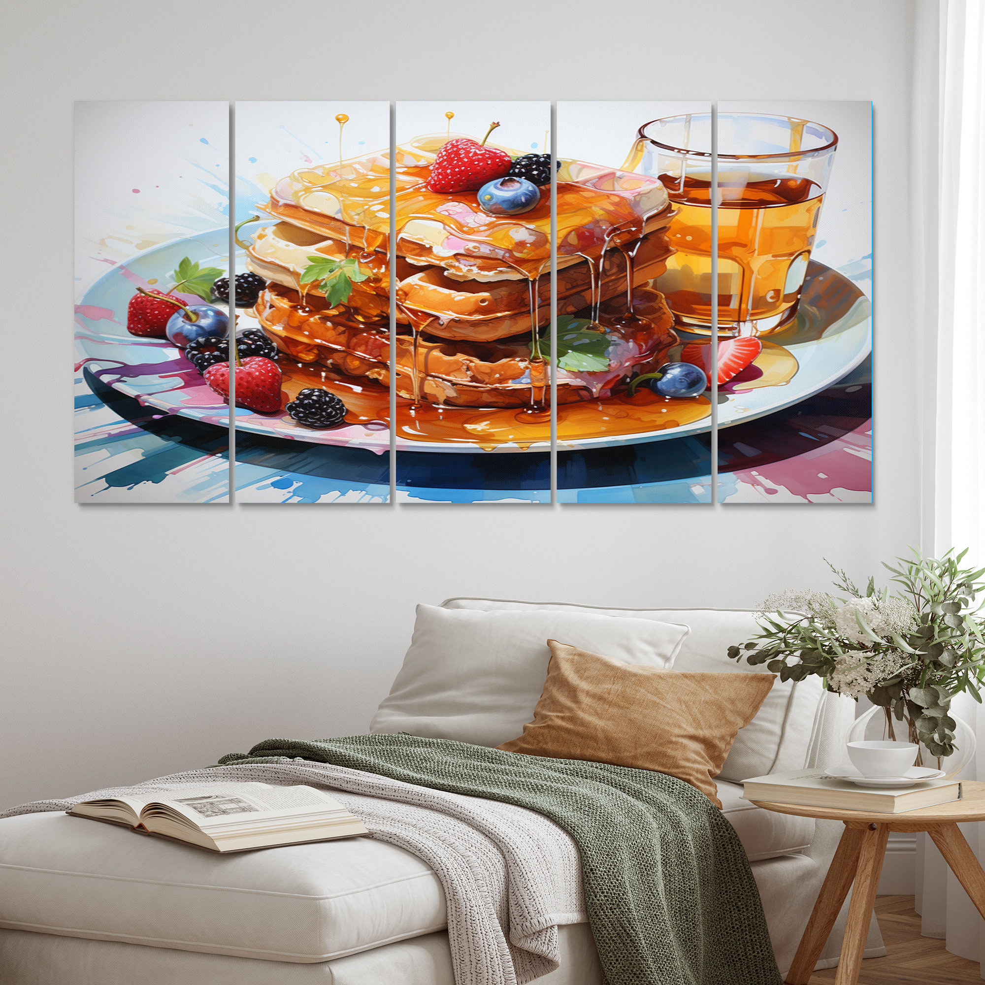 Latitude Run® Waffles And French Toast II - Food & Beverage Canvas ...