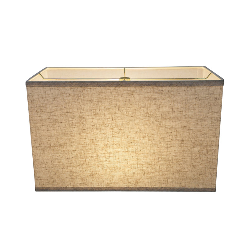 Latitude Run® 10" H Fabric Rectangular Lamp Shade ( Spider ) in Beige ...
