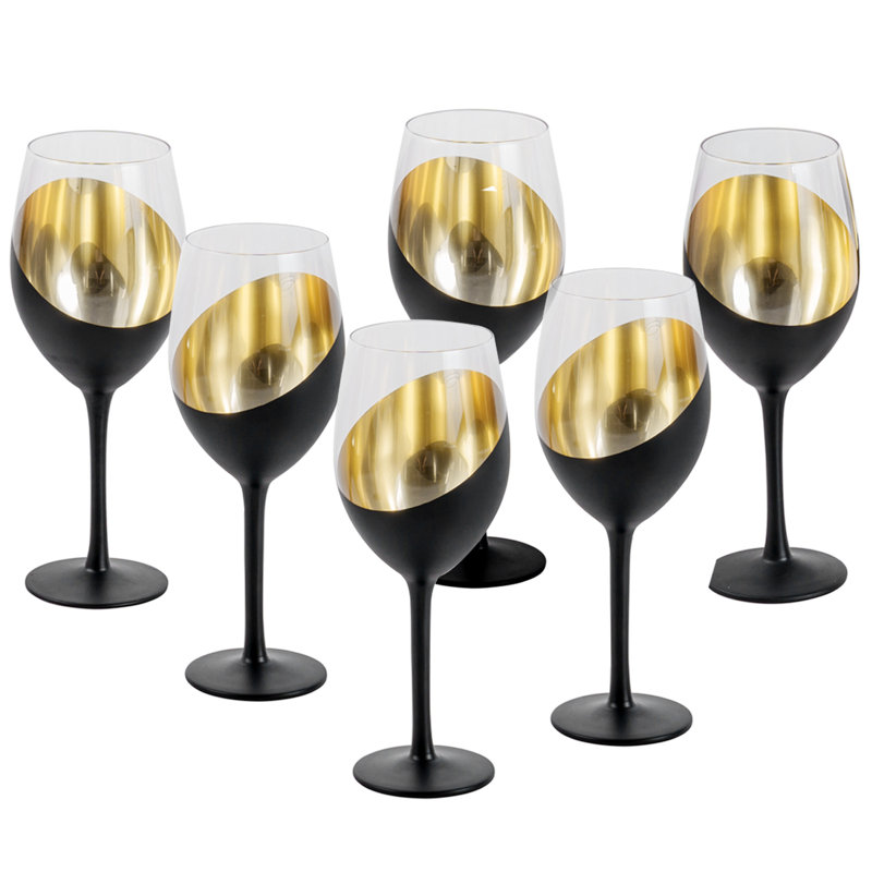 Ivy Bronx Fidelmar 6 - Piece 14oz. Glass White Wine Glass Glassware Set ...