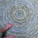 Sand & Stable™ Moneta Abstract Handmade Tufted Wool Sage/Green Area Rug ...